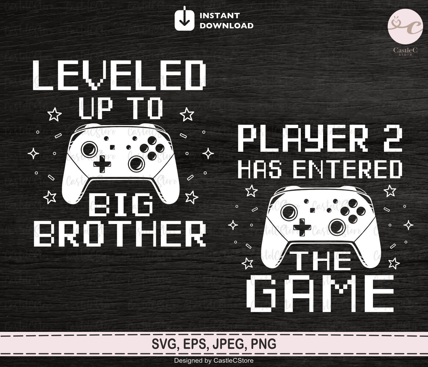 Leveled up to Big Brother Svg Player 2 Svg Png Game - Etsy