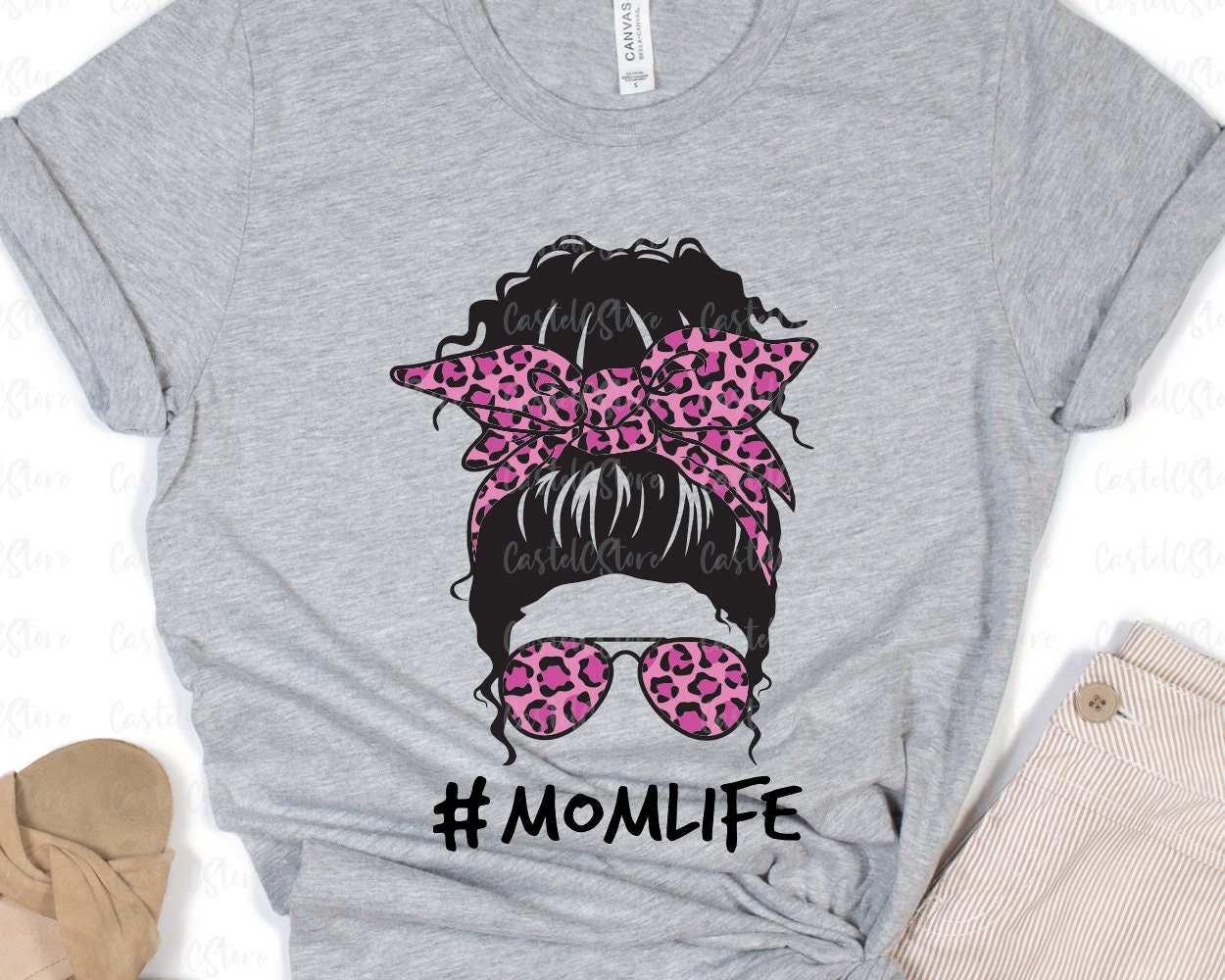 Mom Life Svg Mom Life Pink Leopard Svg Momlife Png Girl - Etsy