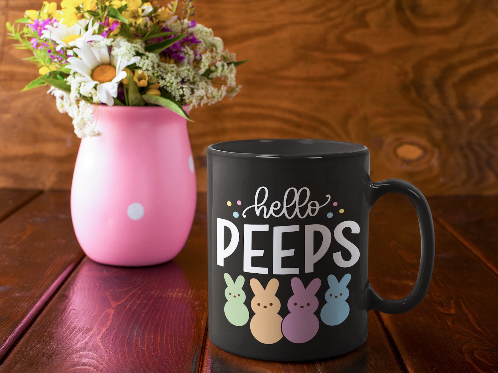 Hello Peeps Svg Easter Svg Happy Easter Welcome Spring Sign - Etsy