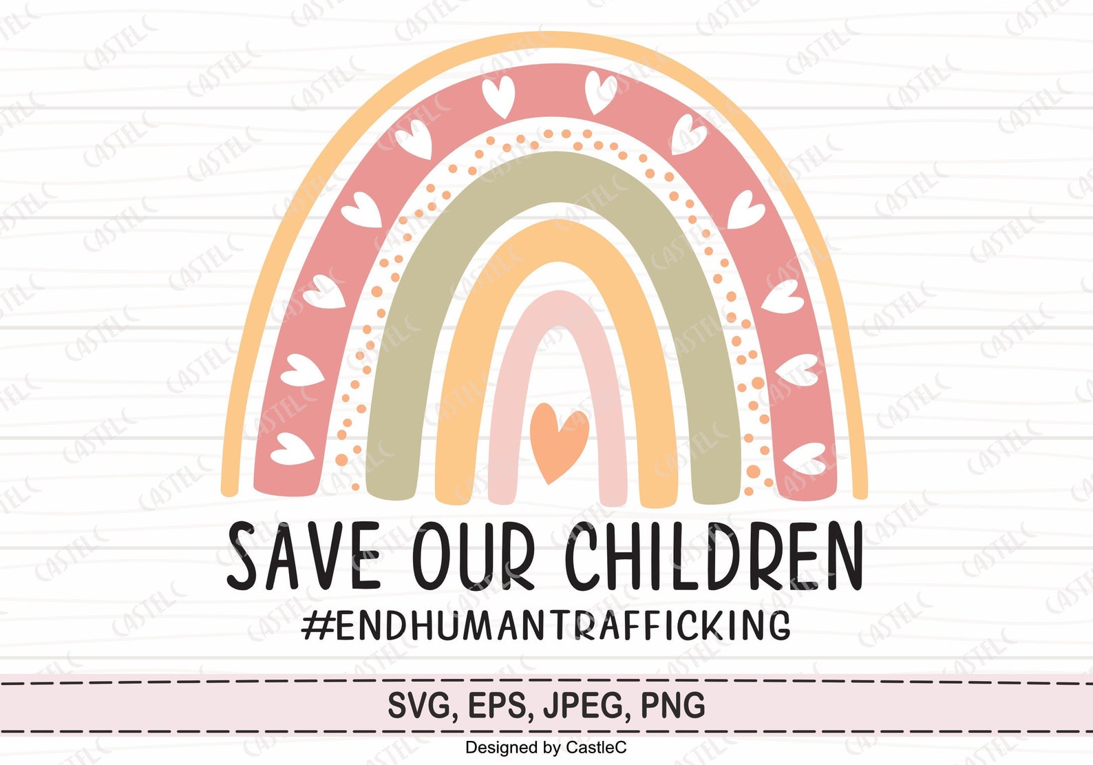 Save Our Children Rainbow Save the Children End Human - Etsy