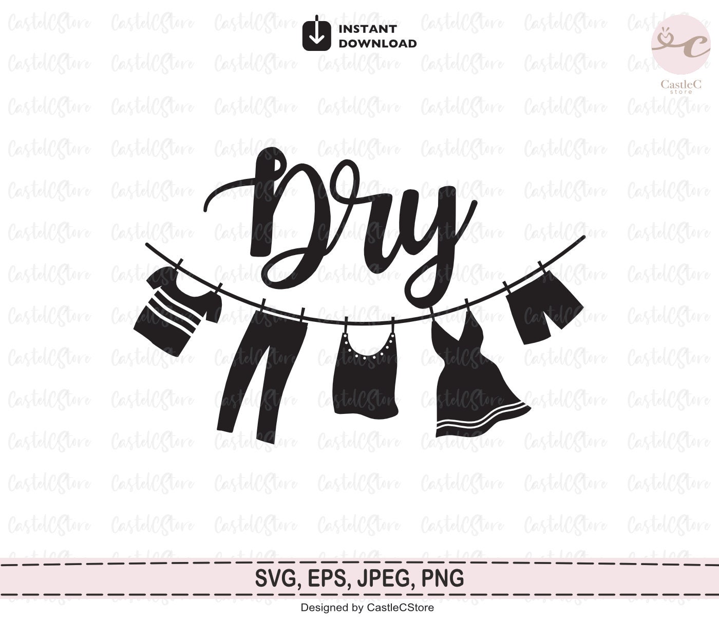 Wash Dry Svg Washer Dryer Svg Wash and Dry Sign Laundry | Etsy