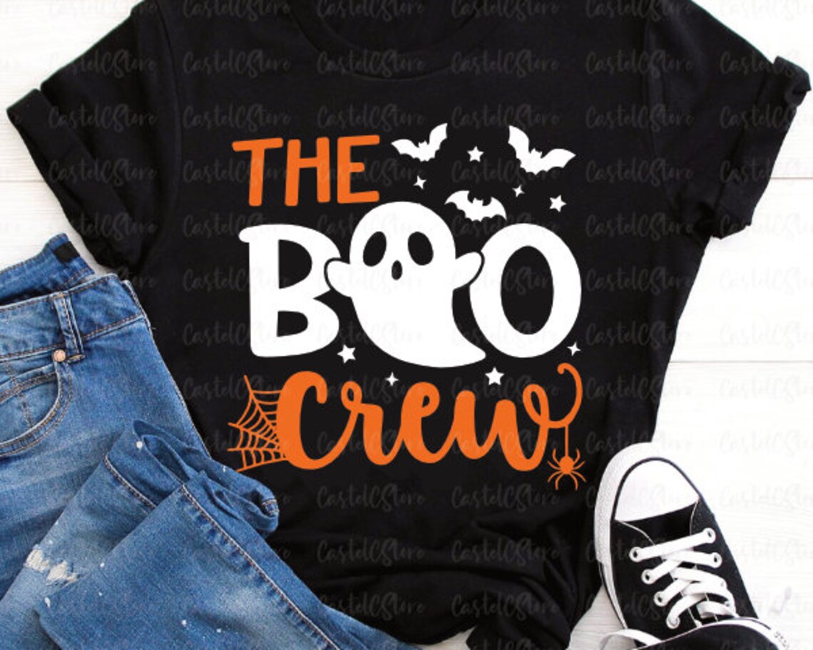 The Boo Crew Svg, Png, Matching Family Halloween Shirt Svg, Kids Spooky ...