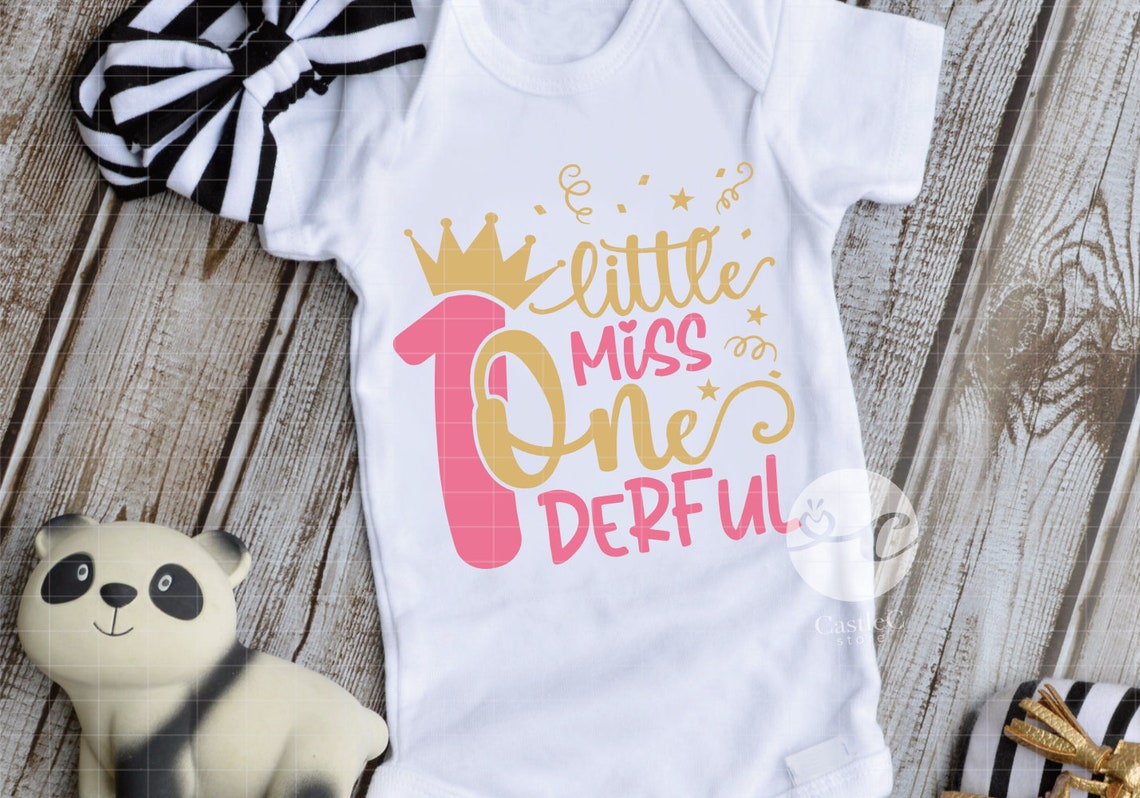 Little Miss One-derful Svg First Birthday 1st Birthday Svg - Etsy