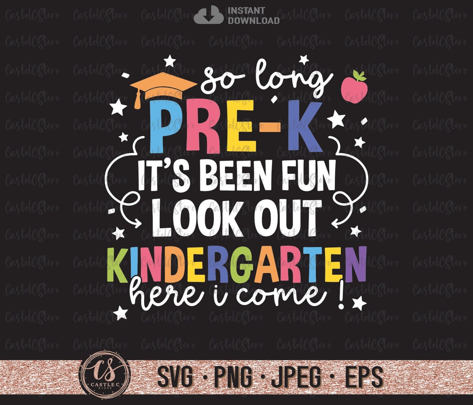 Pre-k Graduation SVG so Long Pre-k It's Been Fun Look Out | Etsy