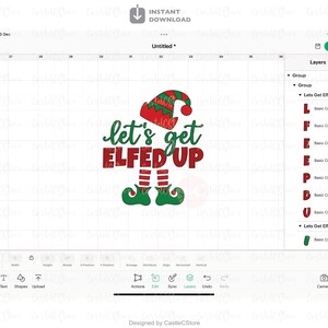 Let's Get Elfed up Svg, Funny Christmas, Christmas Svg, 2023 Christmas ...