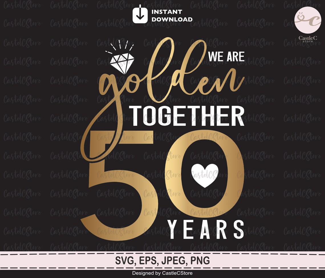 50th Wedding Anniversary Svg Romantic for Couples We Are - Etsy
