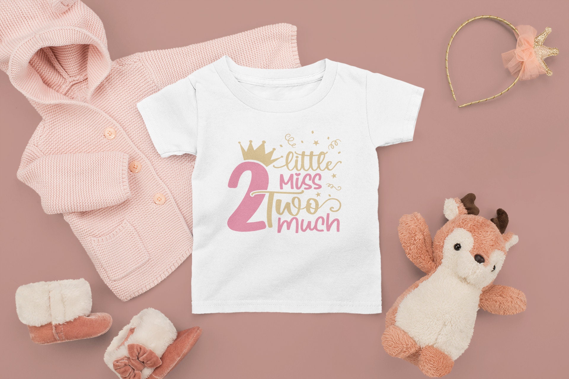 Little Miss Two Much Svg Second Birthday Svg 2nd Birthday - Etsy