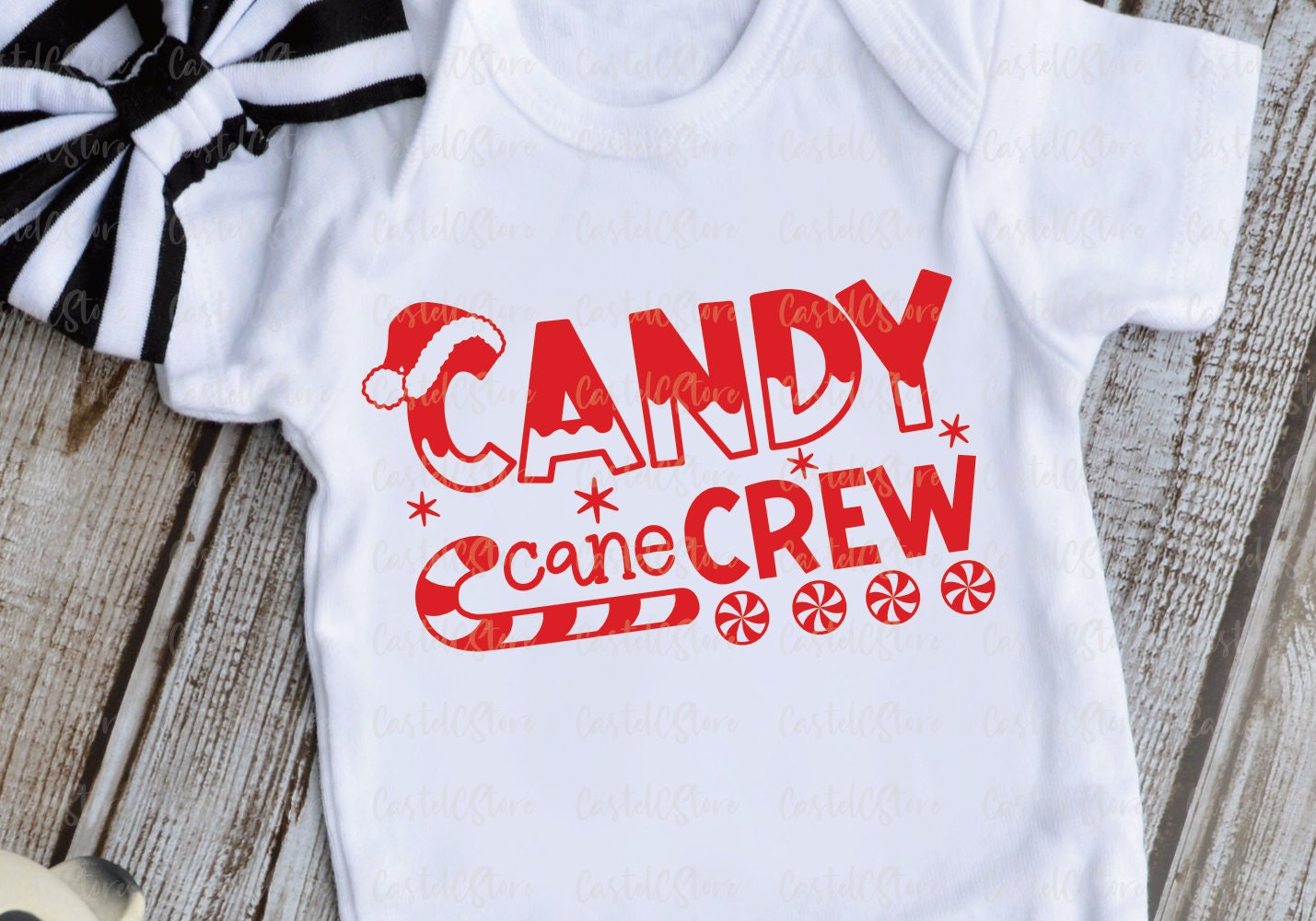 Candy Cane Crew Svg Png Merry Christmas Christmas Svg | Etsy