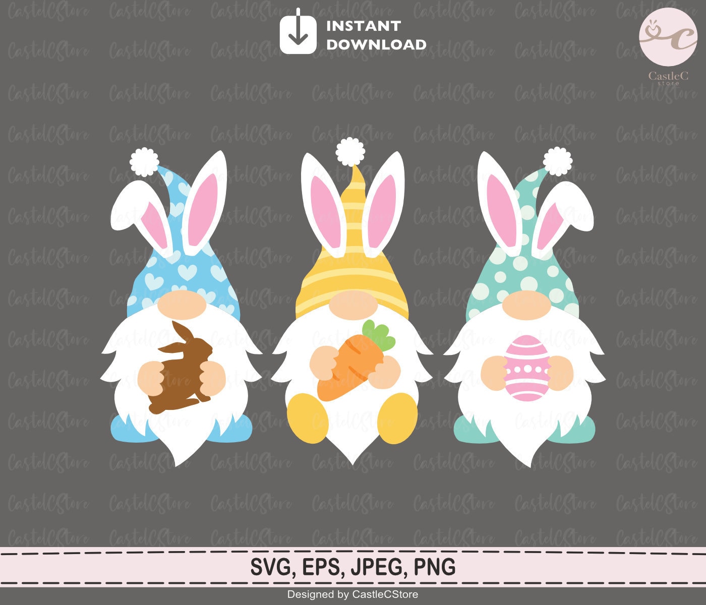 Easter Gnome Svg Easter Bunny Gnomes Svg Easter Bunny Svg - Etsy