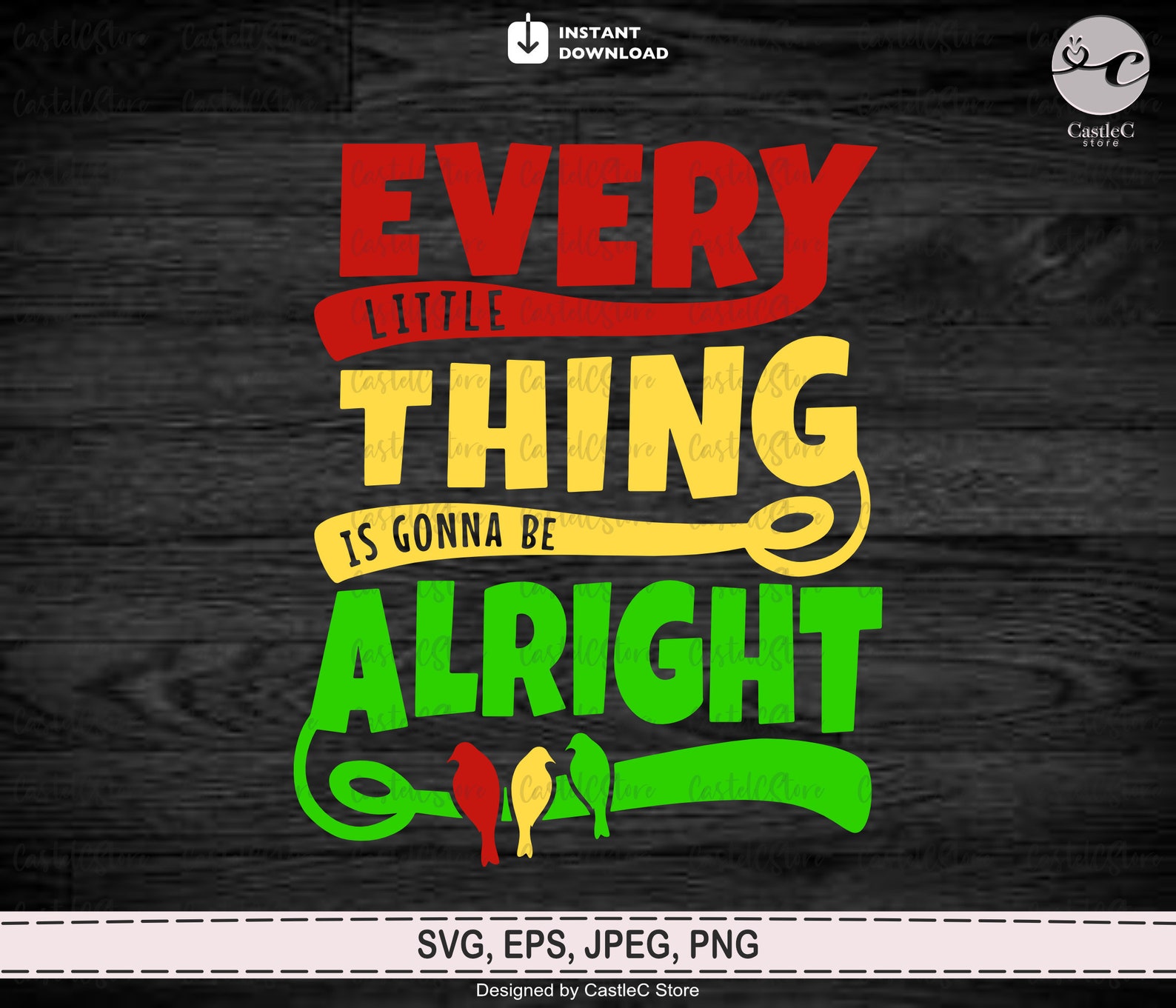 Every Little Thing is Gonna Be Alright Svg Every Little Thing - Etsy