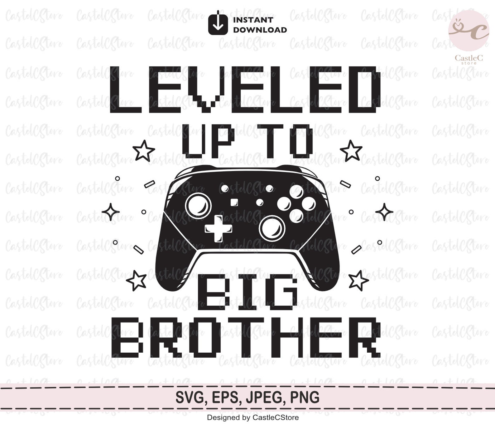 Leveled up to Big Brother Svg, Player 2 Svg, Png, Game Controller Svg ...