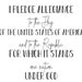 Pledge of Allegiance Print | 4th of July | Memorial Day | Veteran's Day ...