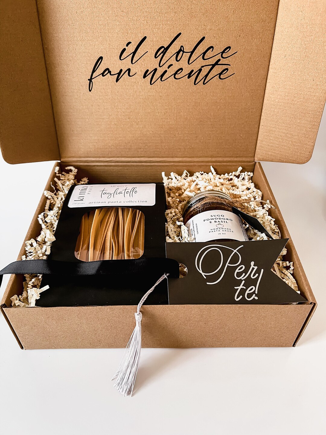 Homemade Pasta Box | Italian Dinner Set for Two | Perfect Gift for ...