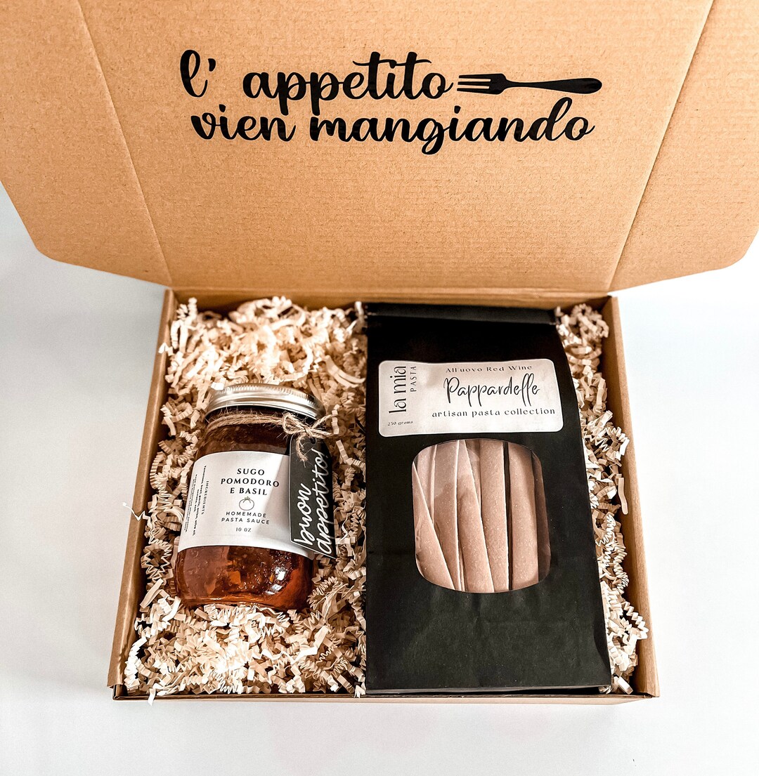 Foodie Gift Pasta Gift Box Homemade Pasta Dinner Night Realtor Closing ...