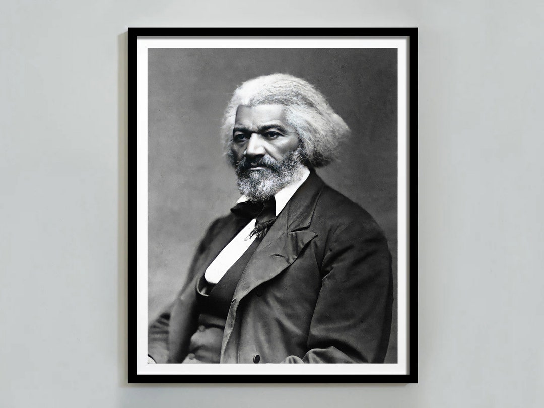 Frederick Douglass Poster, Black and White, Vintage Wall Art, Frederick ...