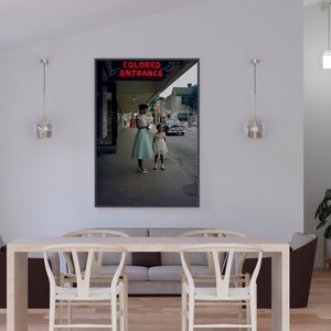 African American Wall Art, Department Store Segregation Print, Black ...