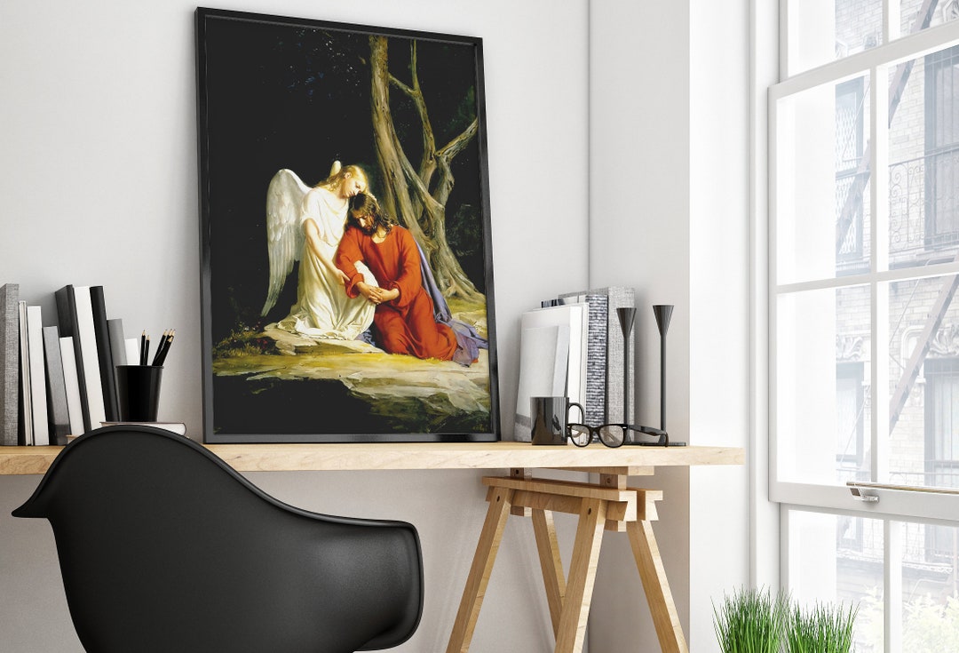 Jesus Christ Poster, Jesus Christ Print, Jesus Painting, Jesus Wall Art ...