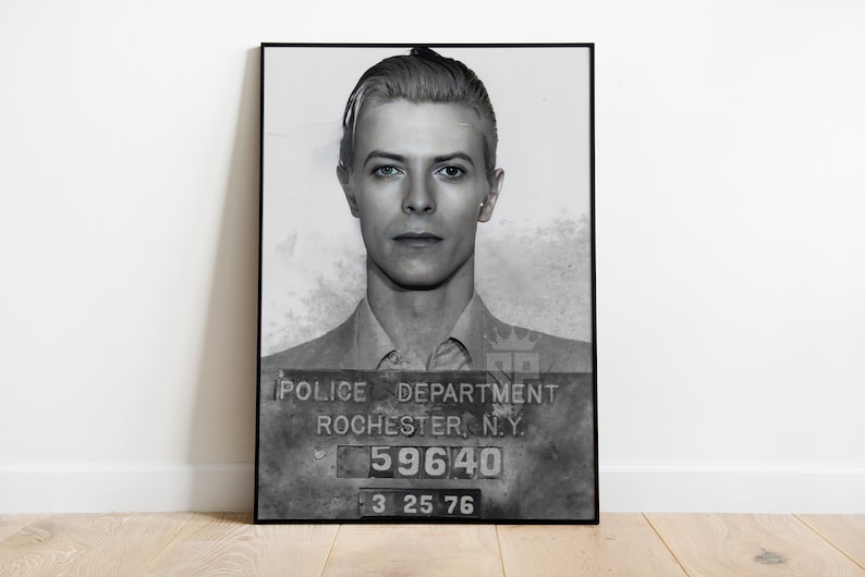 Mugshot Poster Black and White Celebrity Mugshot Vintage - Etsy