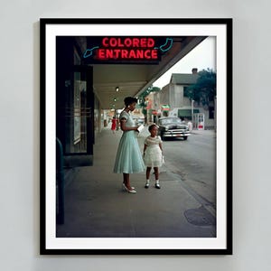 African American Wall Art, Department Store Segregation Print, Black ...