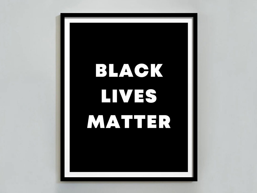 Black Lives Matter Poster, Fine Art Print, BLM, African American Wall ...