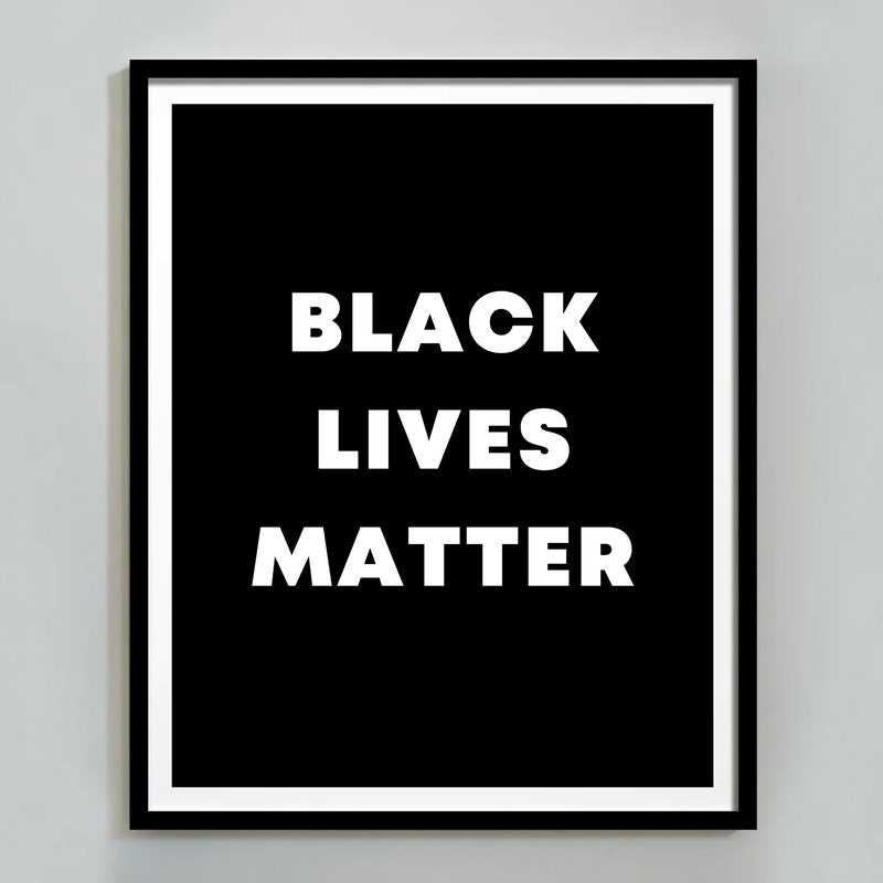 Black Lives Matter Poster - Etsy