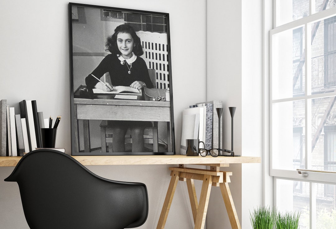 Anne Frank Poster Vintage Wall Art Anne Frank Print Antique - Etsy