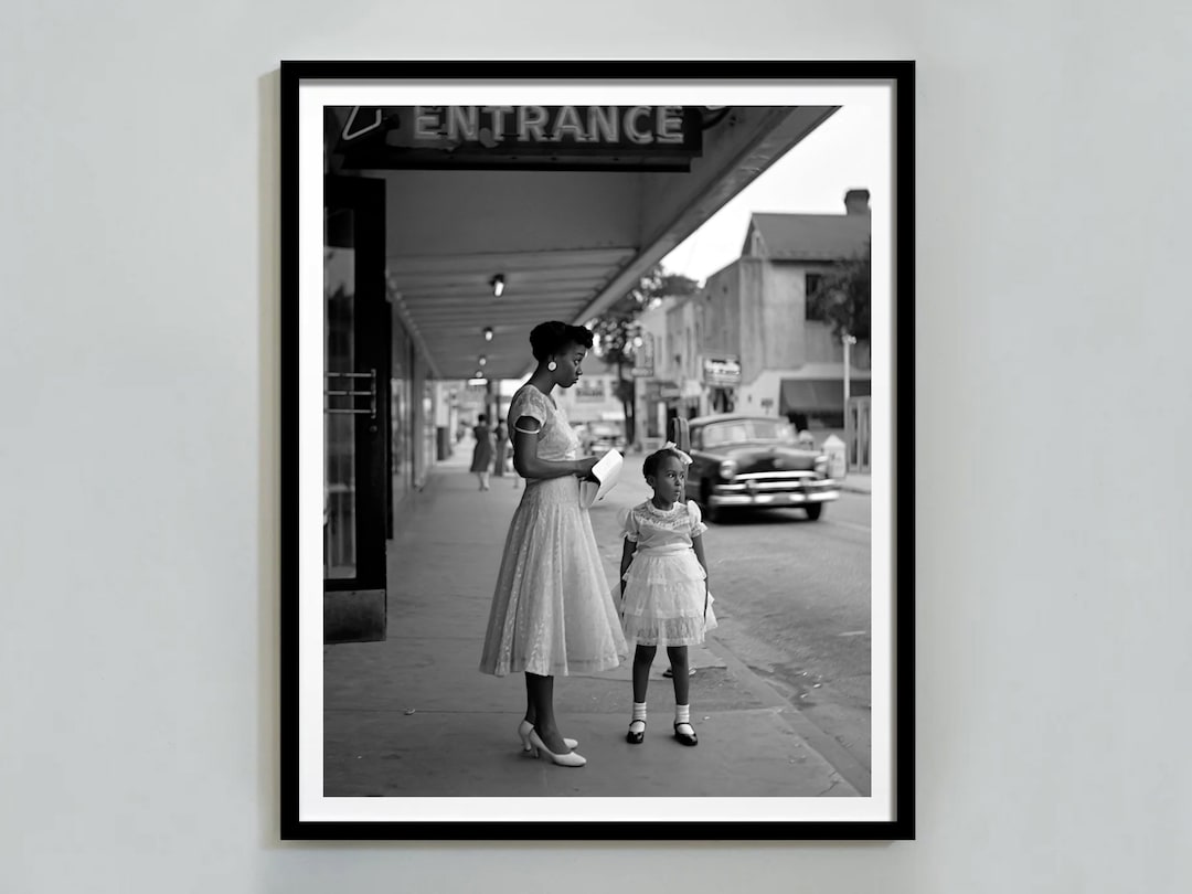 Department Store Segregation Print, Black and White, Vintage Photo ...