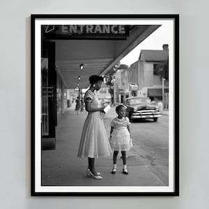 Department Store Segregation Print, Black and White, Vintage Photo ...
