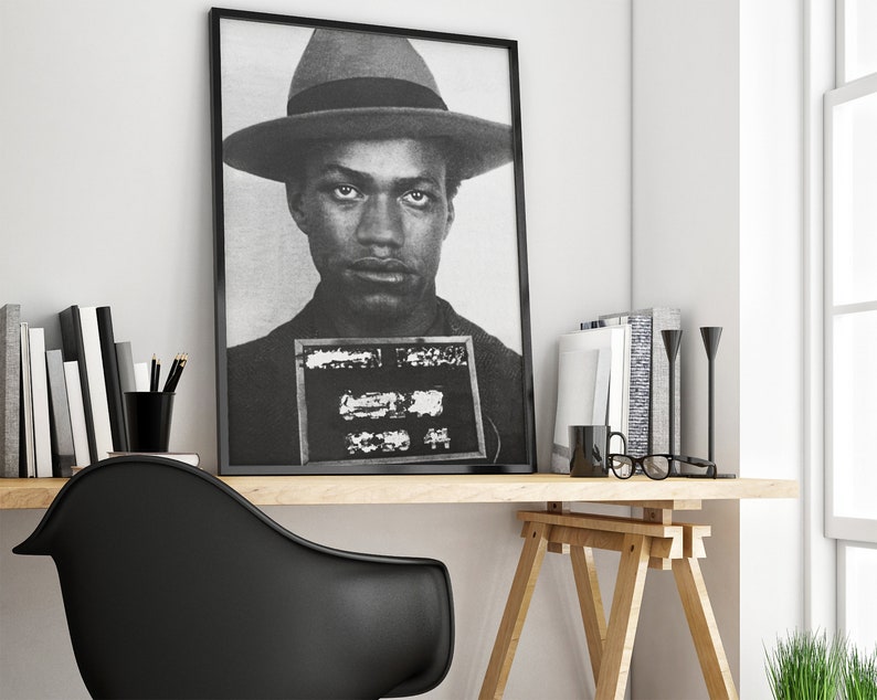 Malcolm X Mugshot Poster Black and White Celebrity Mugshot - Etsy