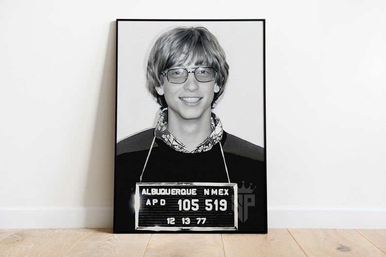 Mugshot Poster Black and White Celebrity Mugshot Vintage - Etsy