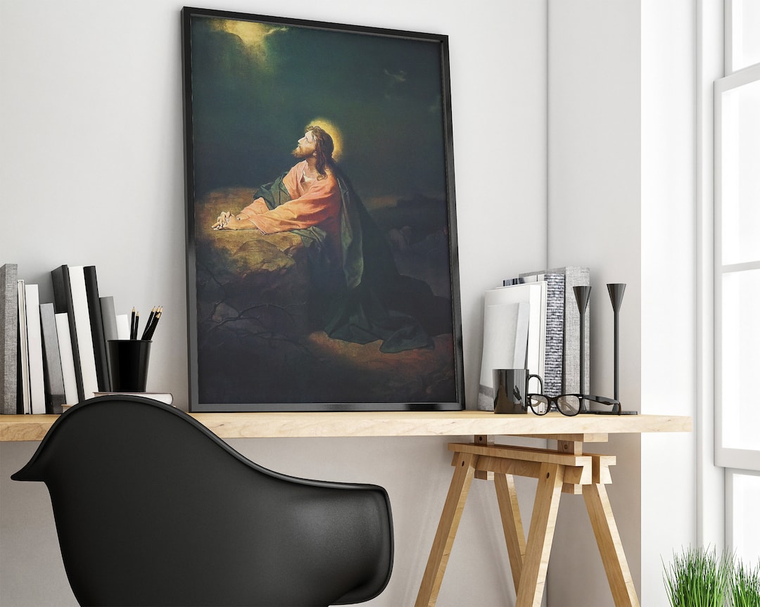 Jesus Painting by Heinrich Hofmann, Jesus Christ Print, Jesus Picture ...