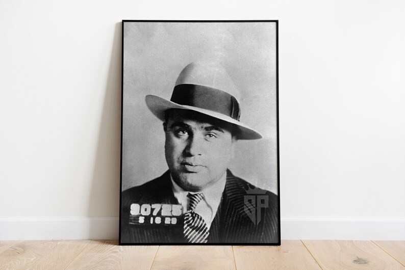 Al Capone Poster Al Capone Print Celebrity Mugshot Mugshot - Etsy