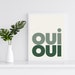 Oui Oui Poster French Print Green Print Bathroom Print - Etsy