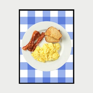 Ron Swanson Breakfast Poster, Parks and Recreation Print, Funny Kitchen ...