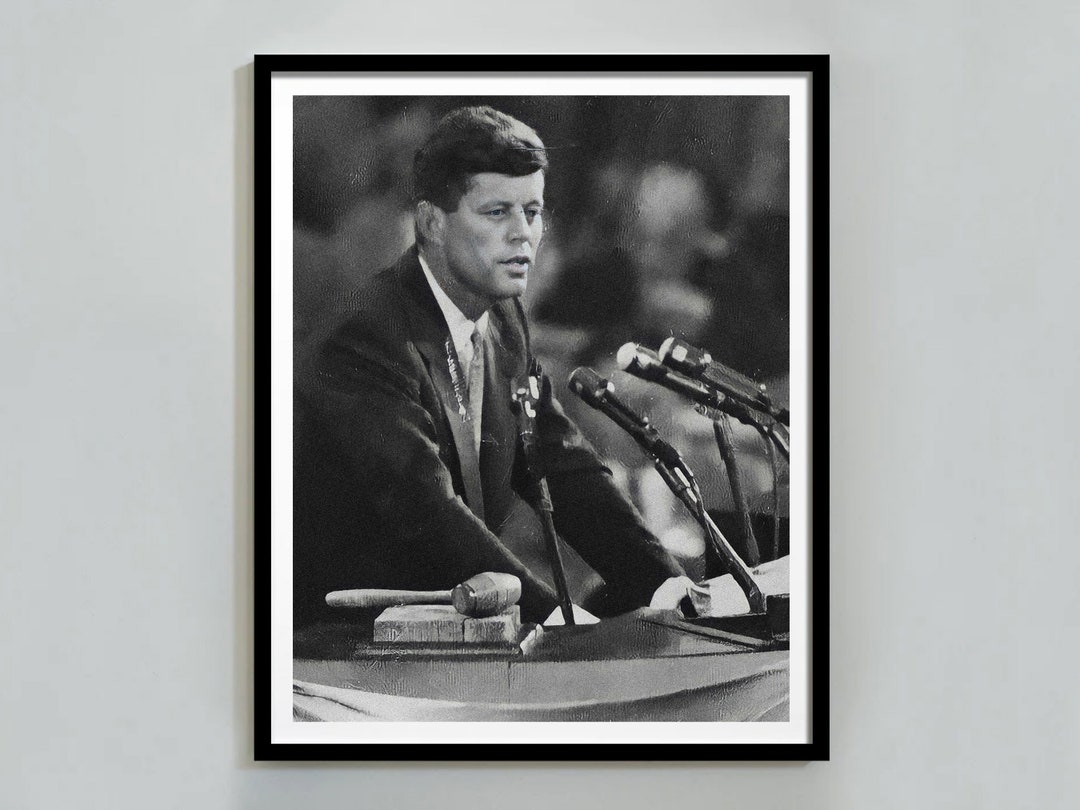 President John F Kennedy Poster, JFK, Vintage Poster, Kennedy, JFK ...