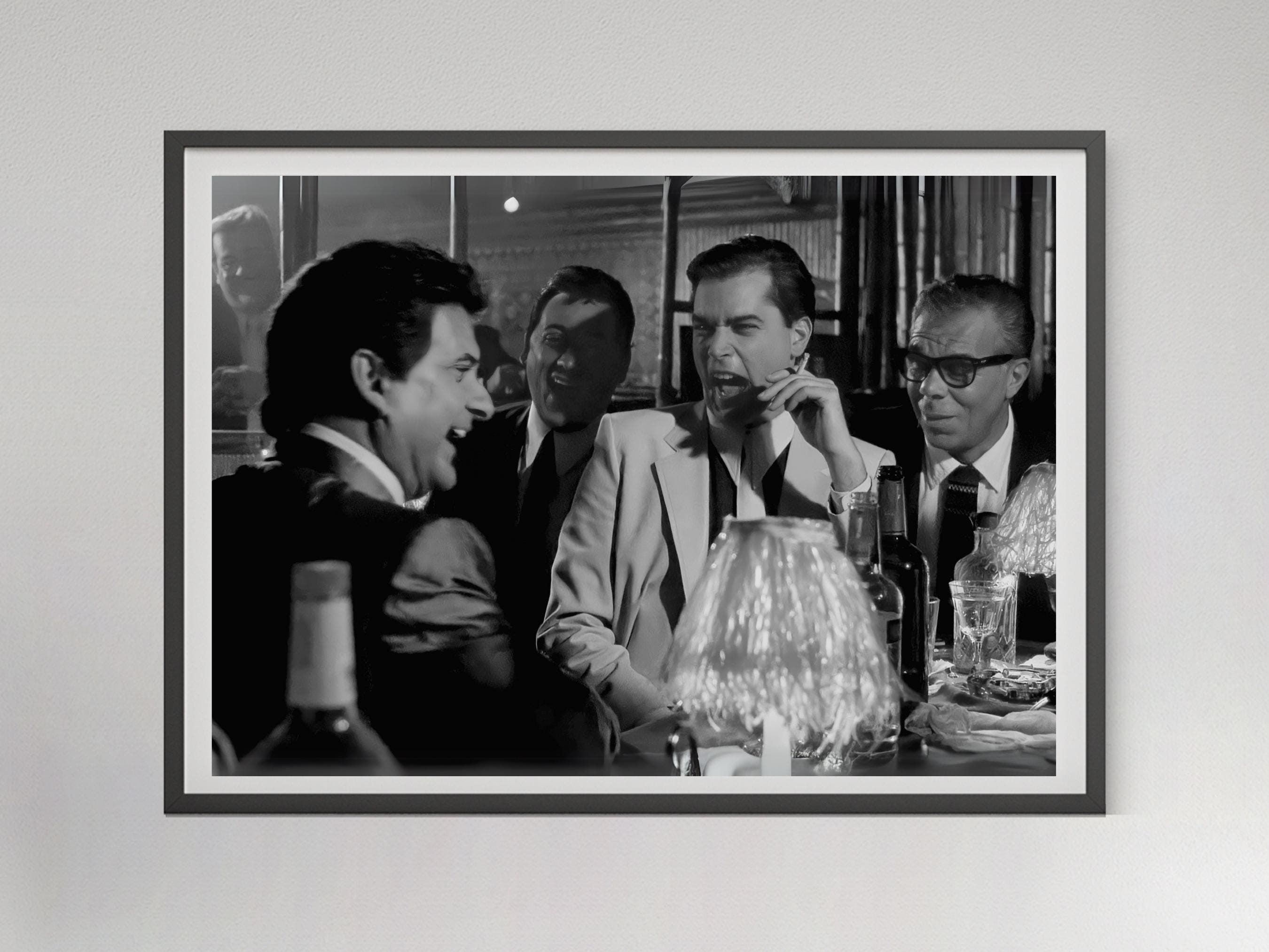 Retro Gentlemen Laughing Poster, Classic Humor Bar Scene Wall Art ...