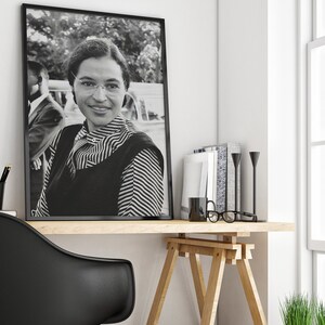 Rosa Parks Poster, Vintage Wall Decor, Civil Rights Poster, Rosa Parks ...