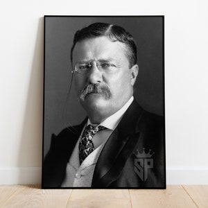 President Theodore Roosevelt Poster, Vintage Wall Art Print, Political ...