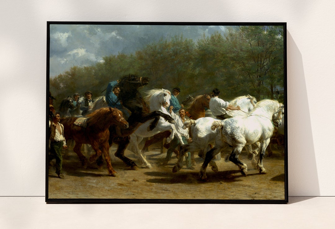 Rosa Bonheur the Horse Fair Print, Vintage Art Print, Antique Painting ...