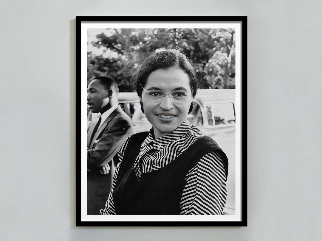 Rosa Parks Poster, Vintage Wall Decor, Civil Rights Poster, Rosa Parks ...