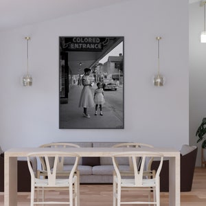 Department Store Segregation Print, Black and White, Vintage Photo ...