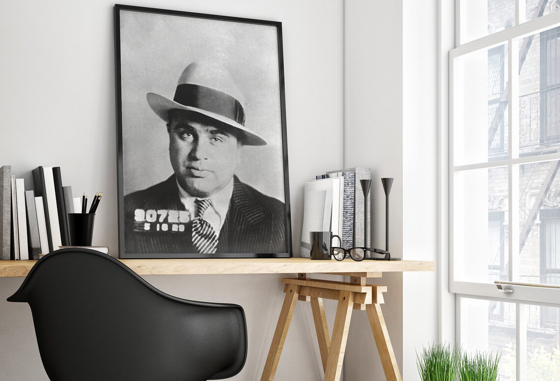 Al Capone Poster, Al Capone Print, Celebrity Mugshot, Mugshot Poster ...