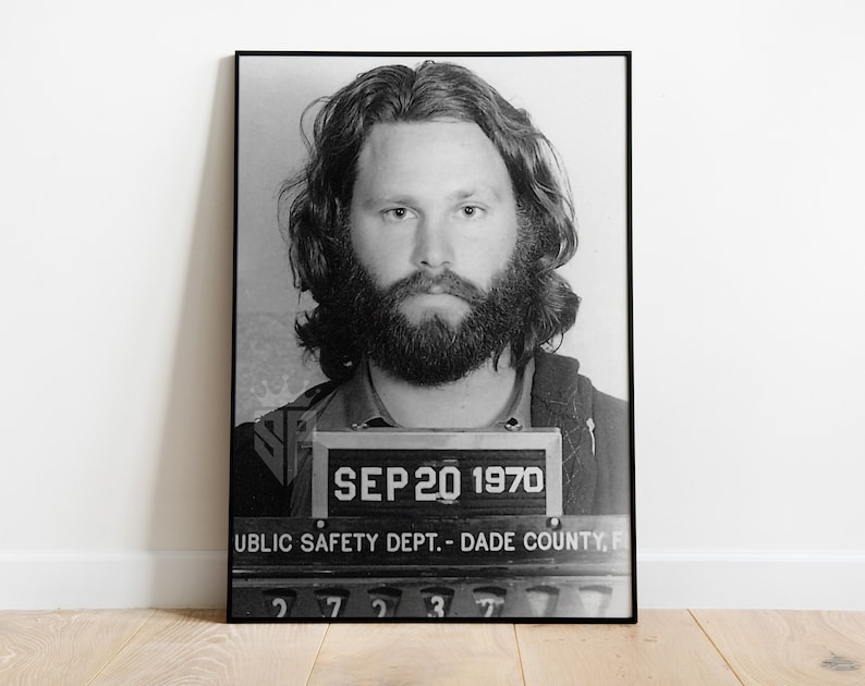 Mugshot Poster Black and White Celebrity Mugshot Vintage - Etsy