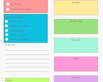 Editable Homeschool Checklist | Printable, Digital | Homeschool Planner ...