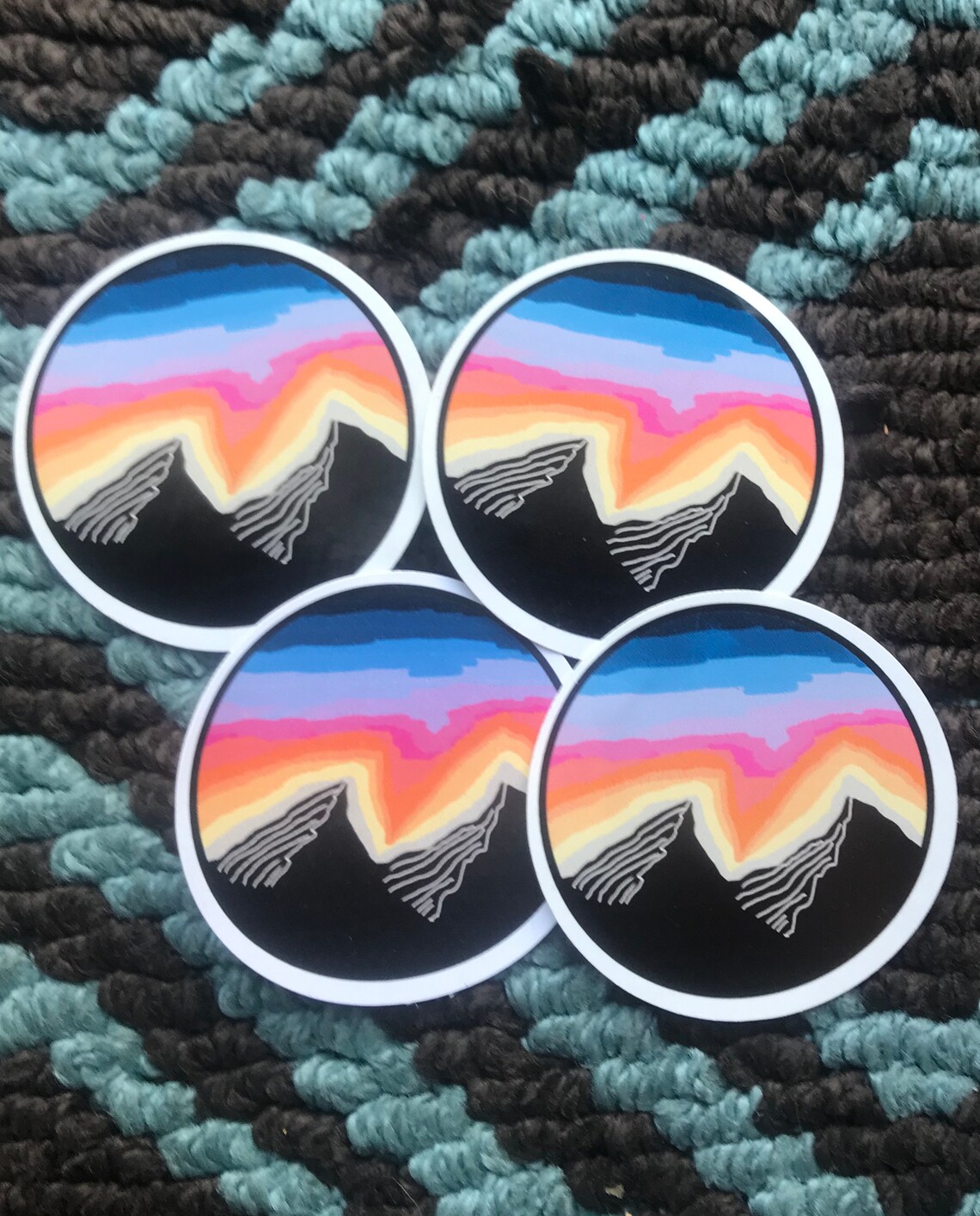 Trendy Landscape Stickers Mountain Sticker Decals Hydro | Etsy