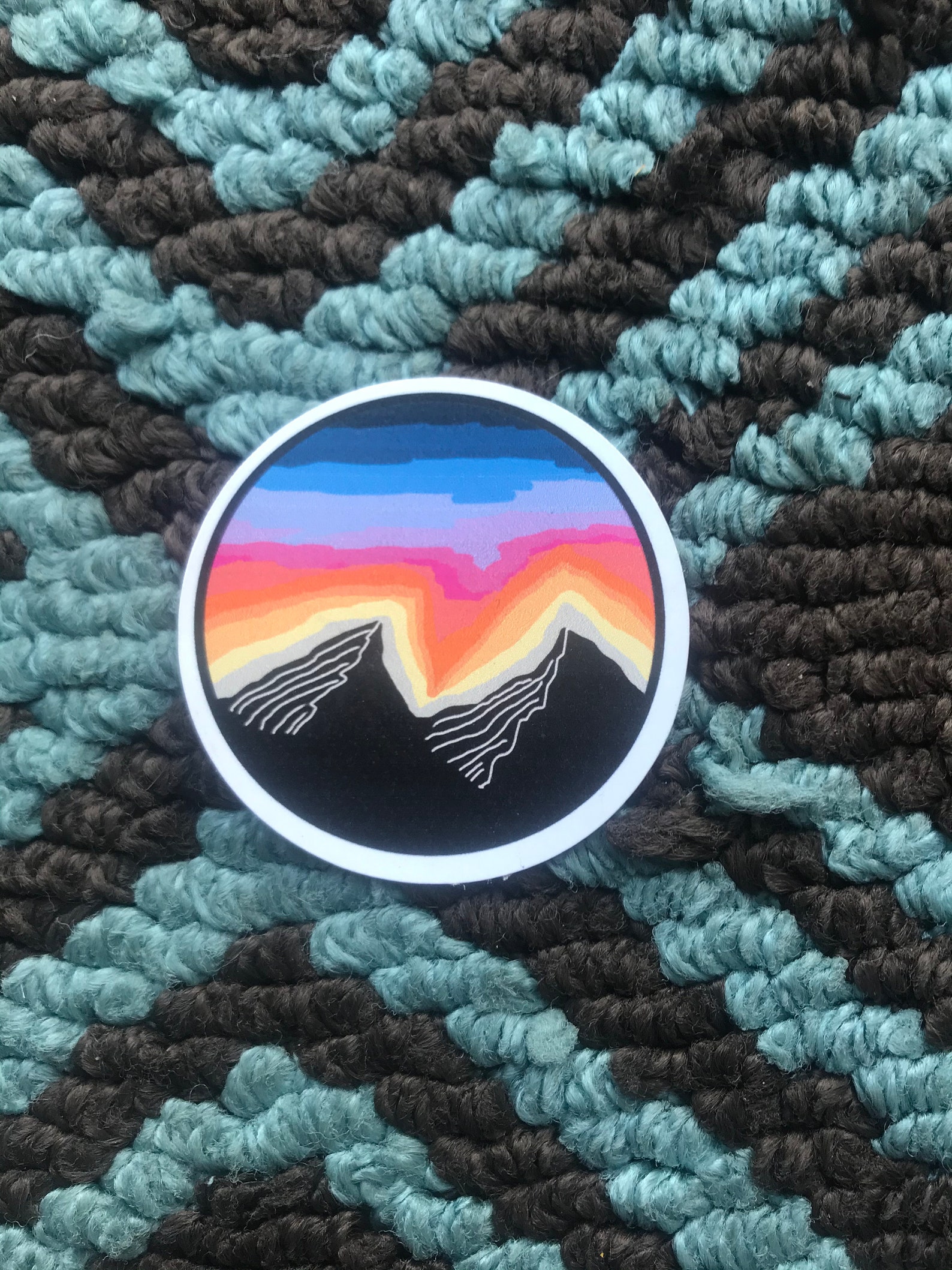 Trendy Landscape Stickers Mountain Sticker Decals Hydro | Etsy