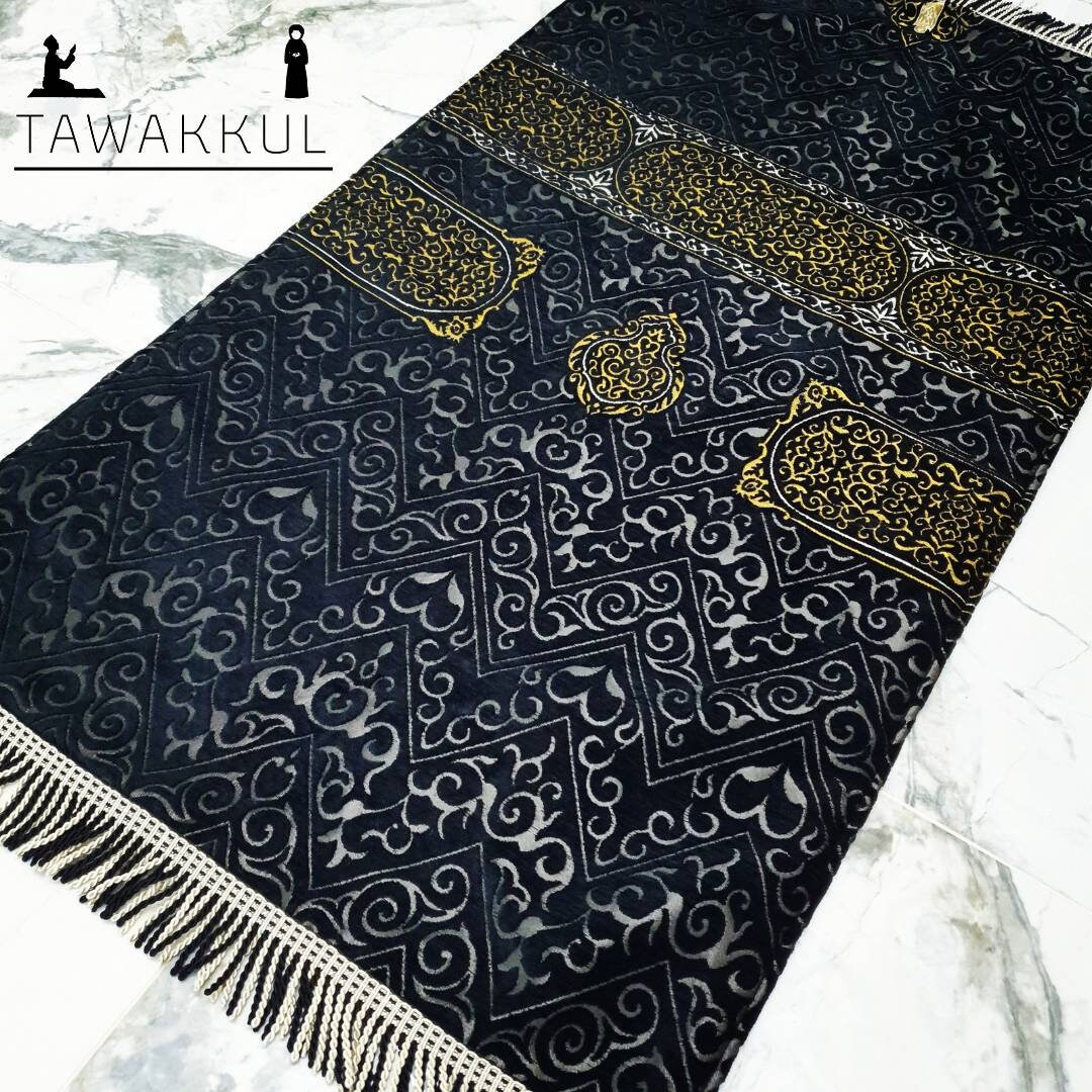 Islamic Gifts Premium Padded Kabah Themed Rug Kiswah Prayer Mat - Etsy UK