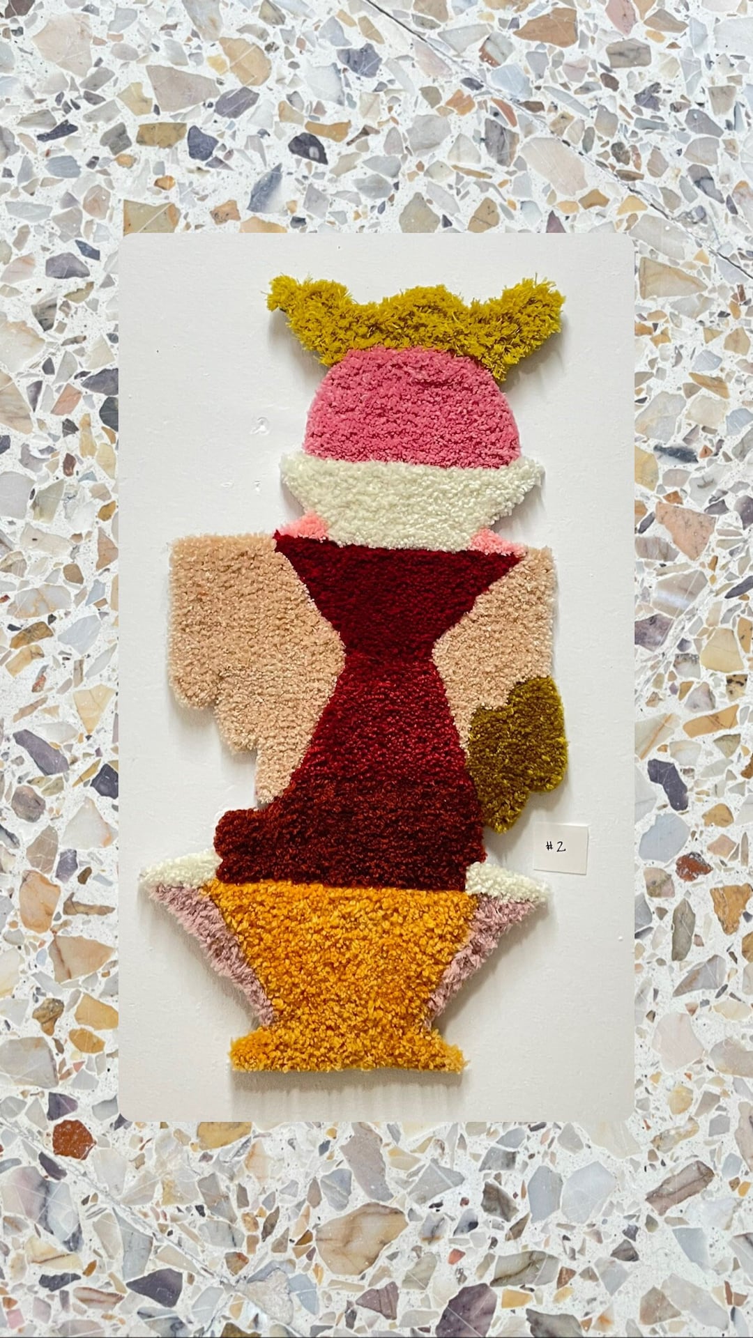 Handmade Tufted Wall Rug, Tufted Gun Rug, Textil Art Decoration, Unique ...