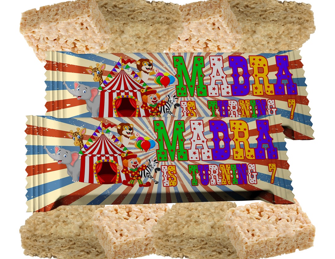 Circus Rice Krispies, Circus Party, Circus Birthday, DIGITAL FILE - Etsy