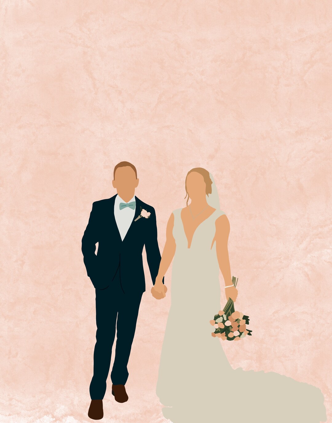 Digital Outline Portraits - Etsy